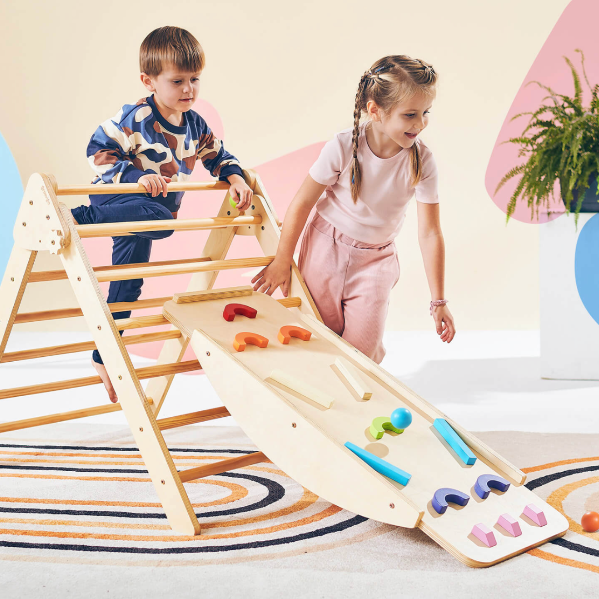 Rent Baby Gear INCLUDING GROWGO Pikler Triangle Climber with Ramp ...